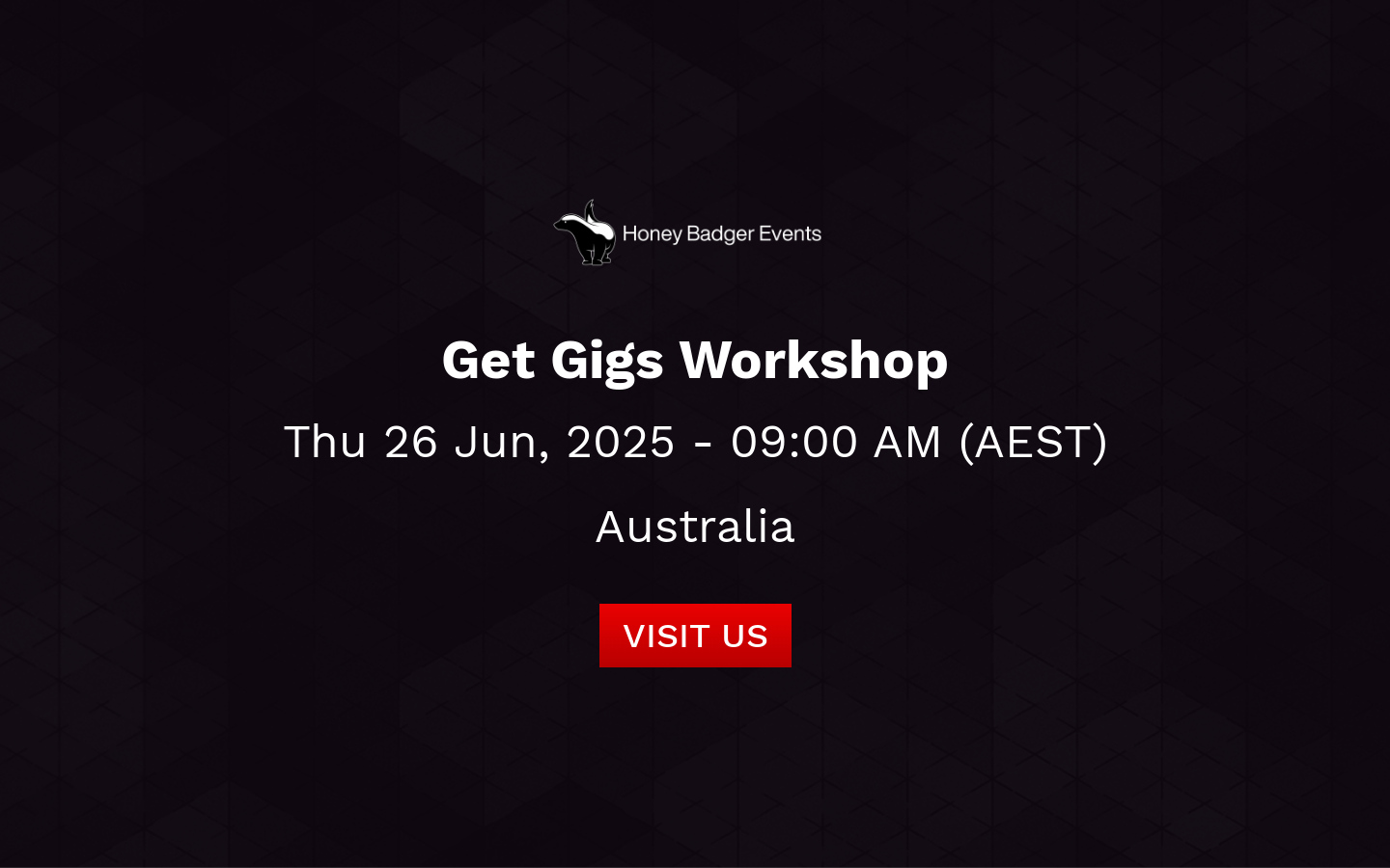 Get Gigs Workshop